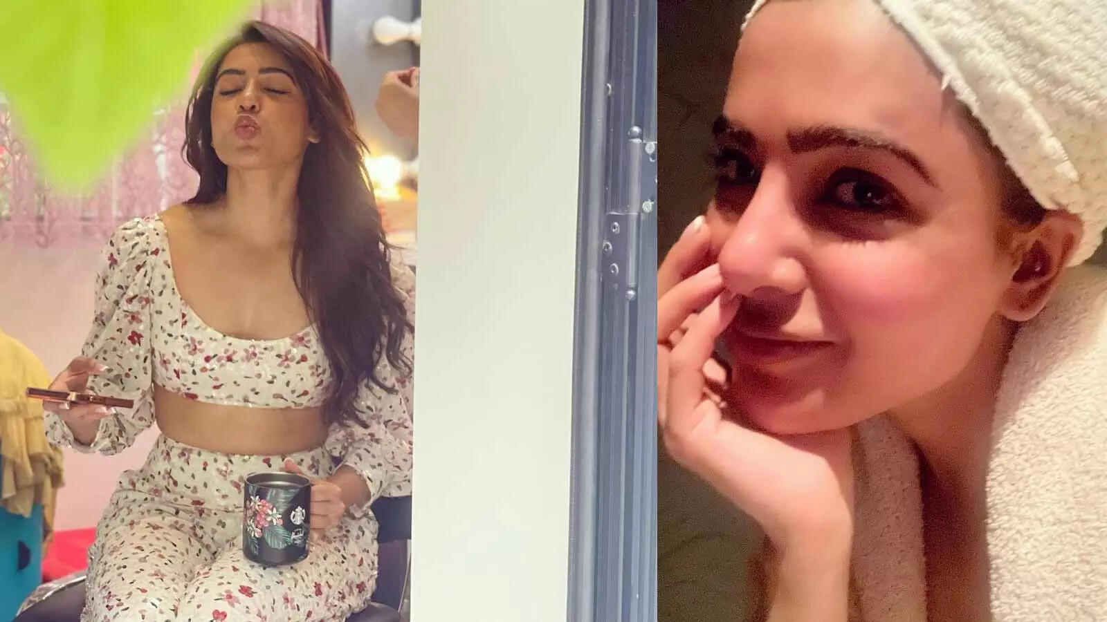 From posing in bathrobe to enjoying delicious desserts, Samantha Ruth Prabhu shares some happy ...