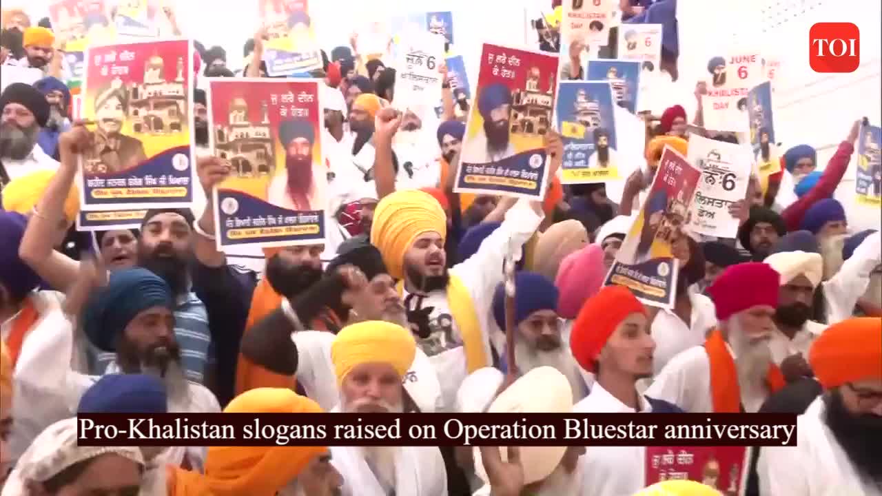 Pro-Khalistan slogans raised on Operation Bluestar anniversary