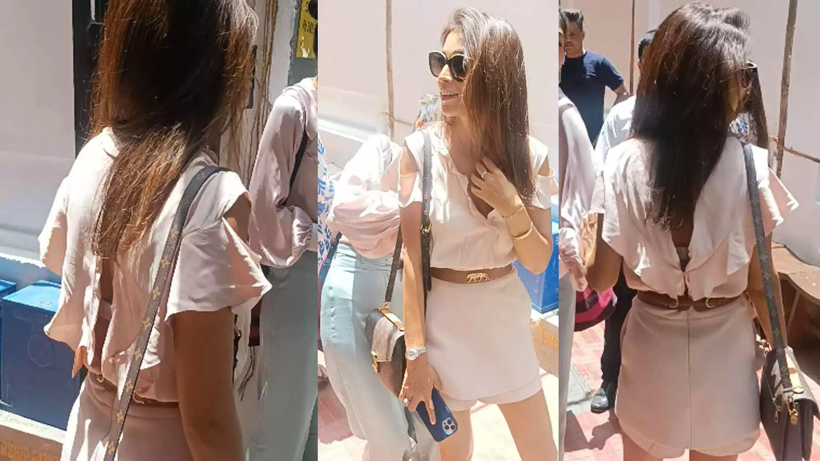 Shriya Saran faces an embarrassing moment in short dress, friend comes ...