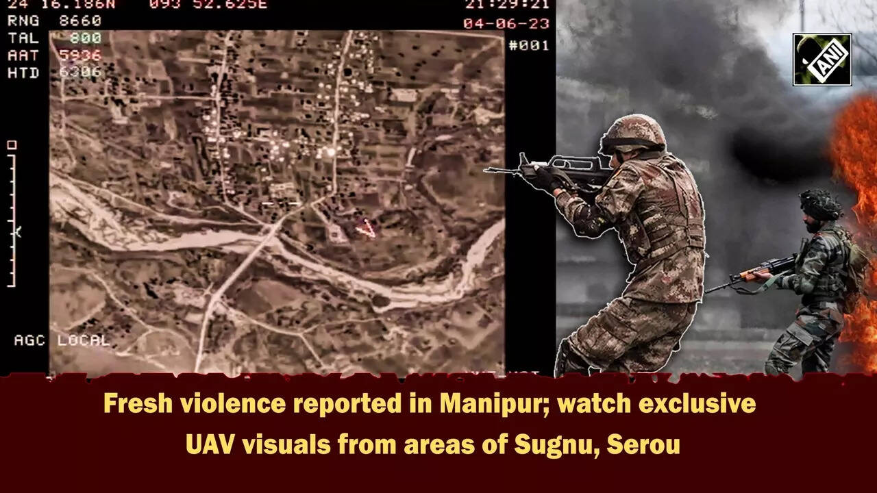 Fresh violence reported in Manipur; watch exclusive UAV visuals from ...