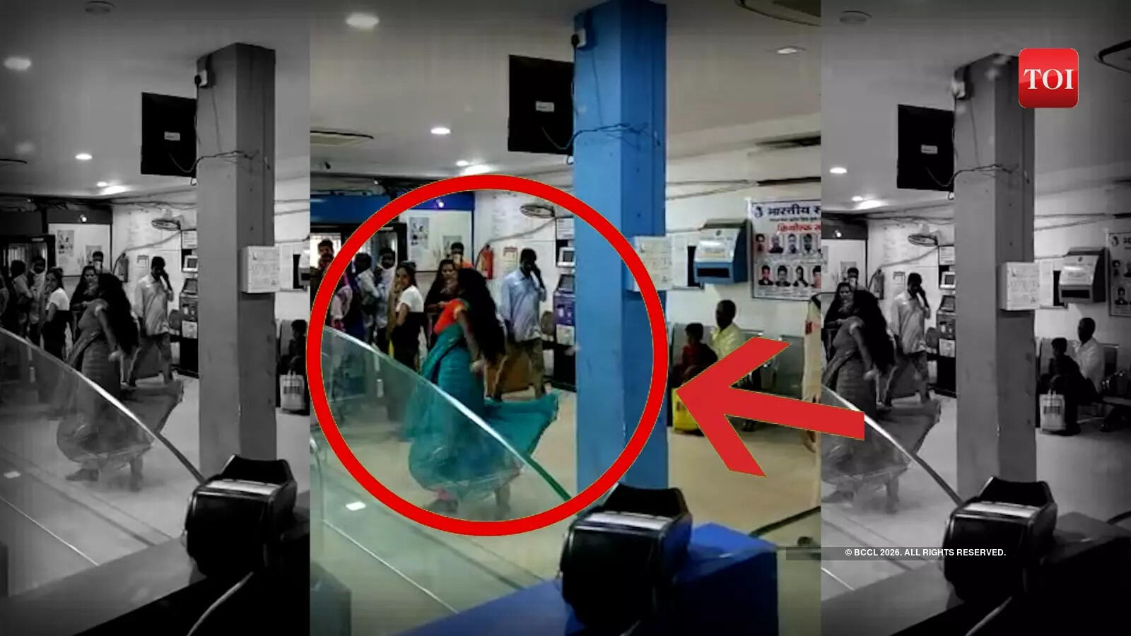 Funny! Woman starts dancing in a bank, people say goddess enters body