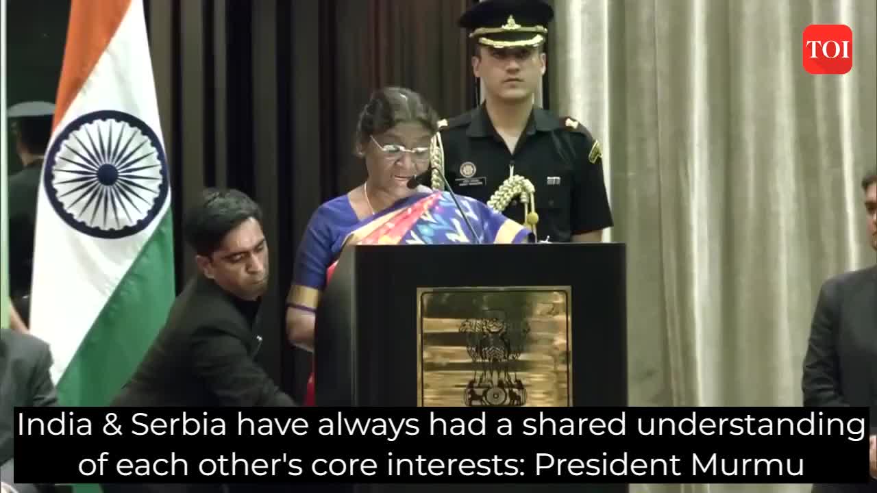 India & Serbia have always had a shared understanding of each other's ...