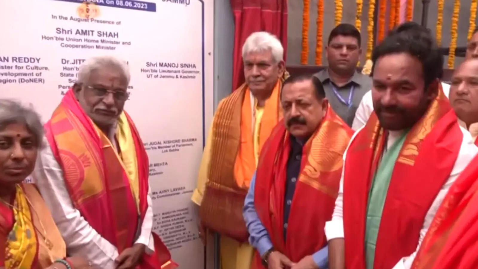 J&K LG Manoj Sinha inaugurates Tirupati Balaji Temple in Jammu’s Sidhra