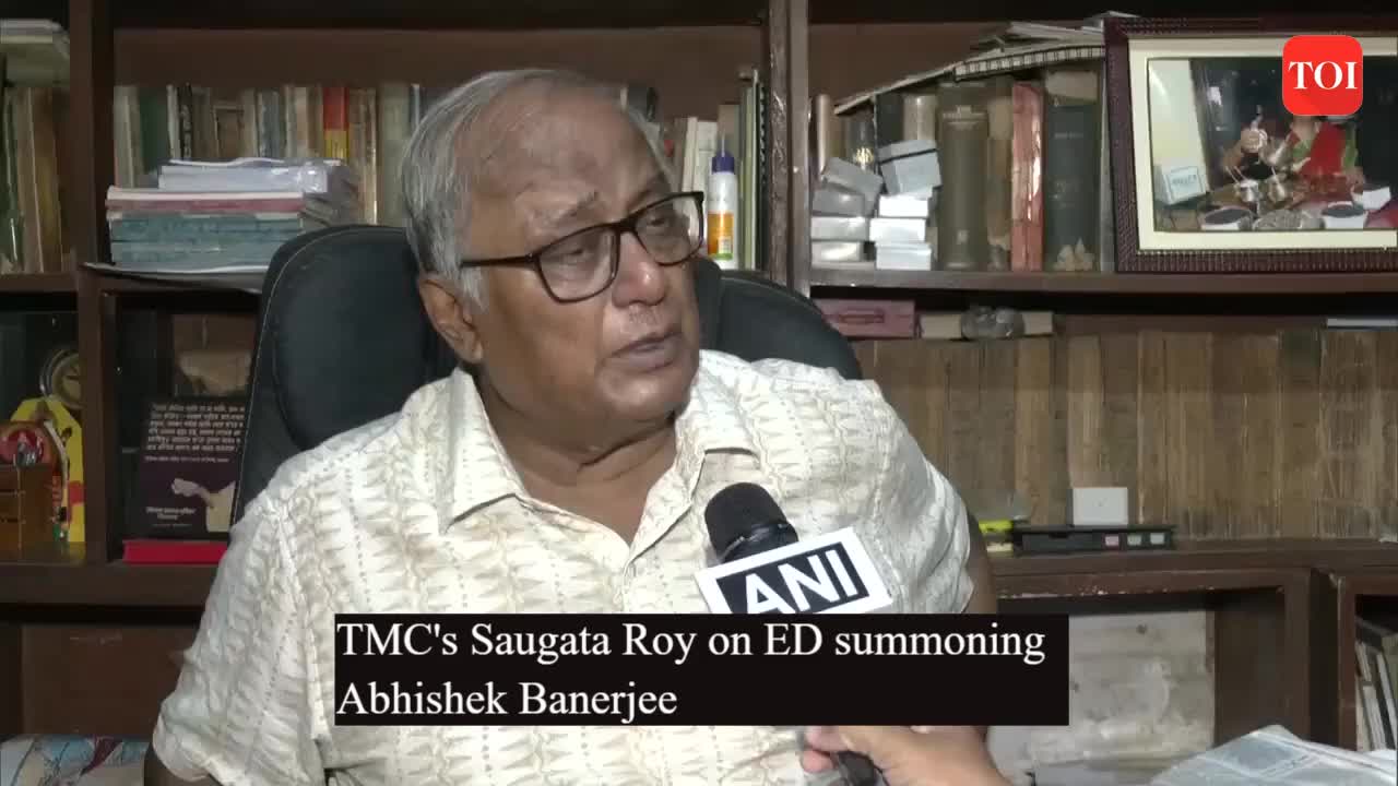 tmc: TMC's Saugata Roy on ED summoning Abhishek Banerjee