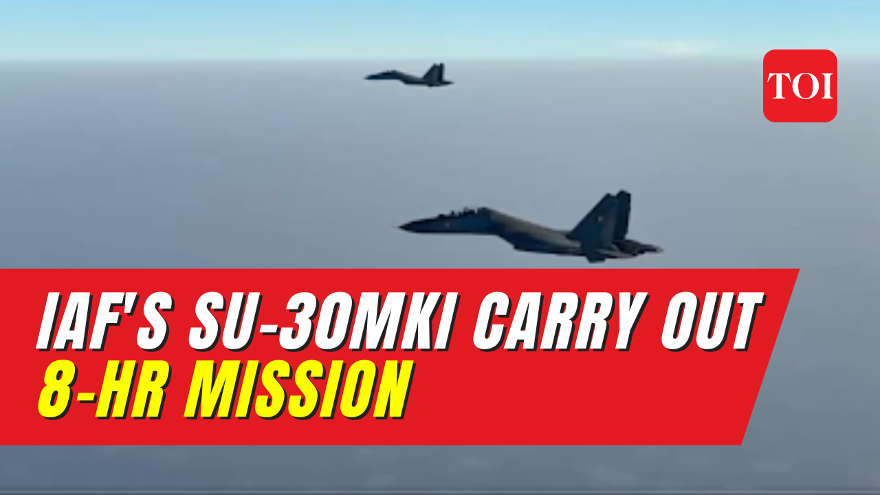 Watch: IAF's Su-30MKI fighter jets complete 8-hour mission over the Indian Ocean region