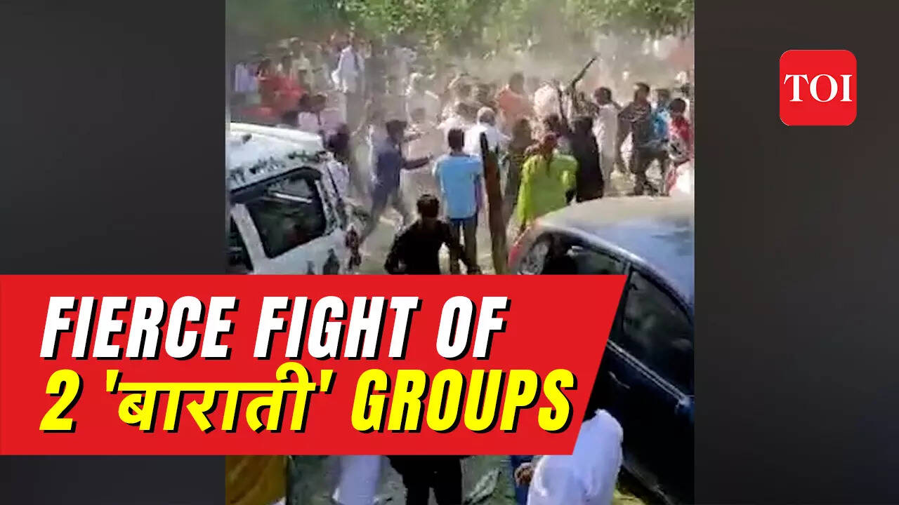 baratis: Wedding Chaos: 'Baratis' clash in epic battle for dance, watch ...