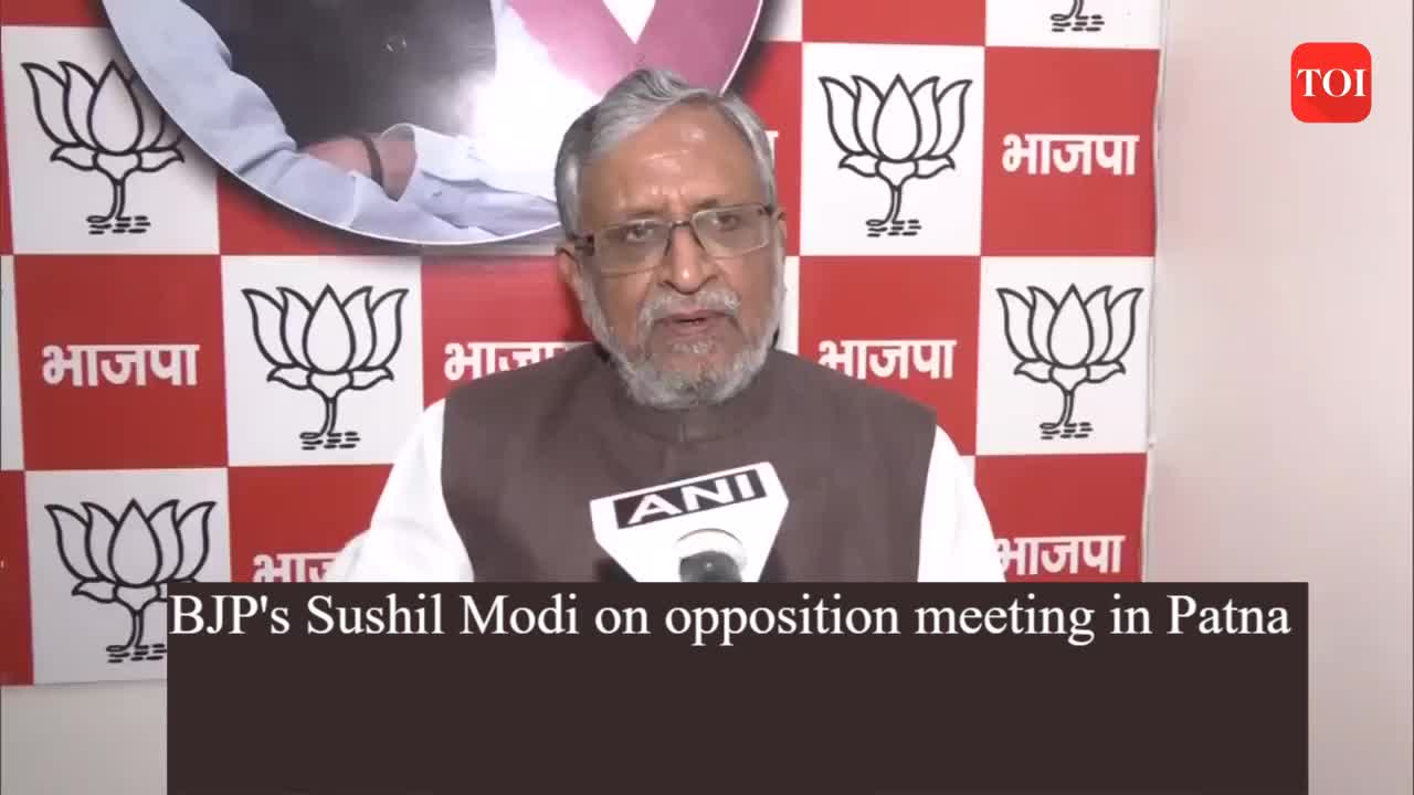 BJP's Sushil Modi on opposition meeting in Patna