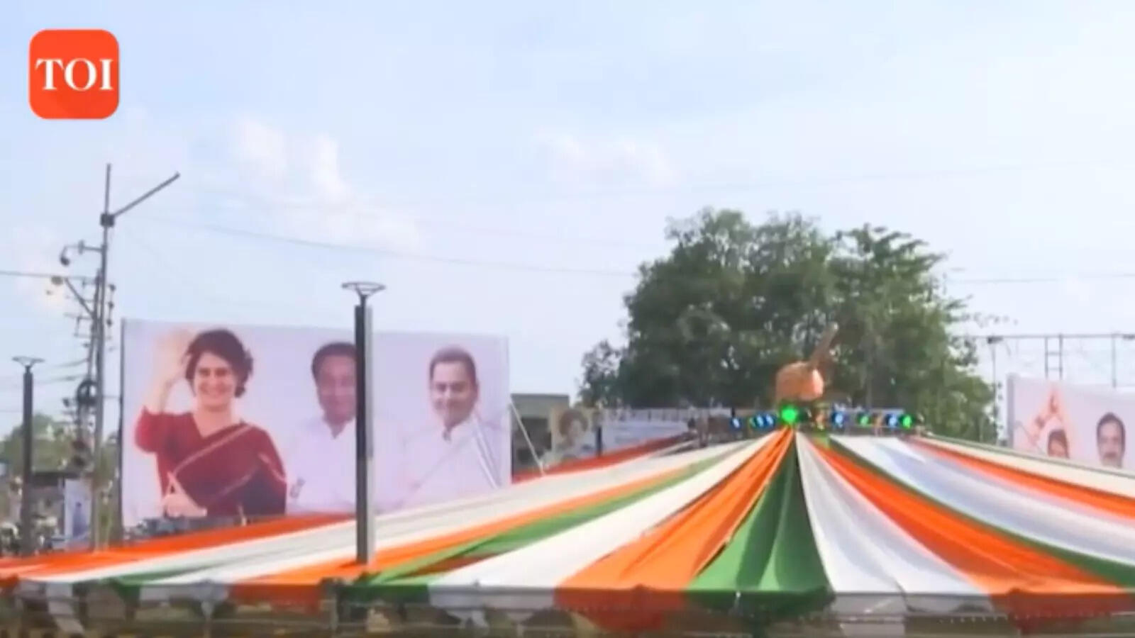 MP: Posters welcoming Congress General Secretary Priyanka Gandhi Vadra ...