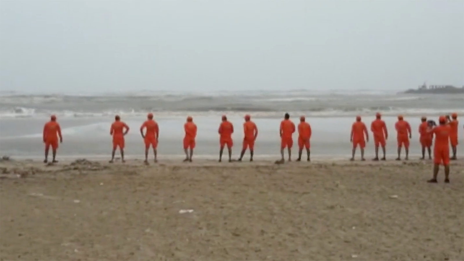 NDRF personnel deployed in Diu amid cyclone Biparjoy