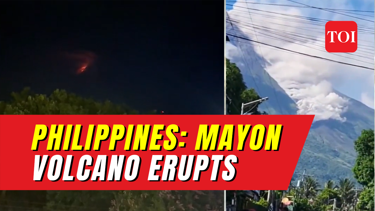 Philippines: Mayon Volcano Erupts, families start to leave homes