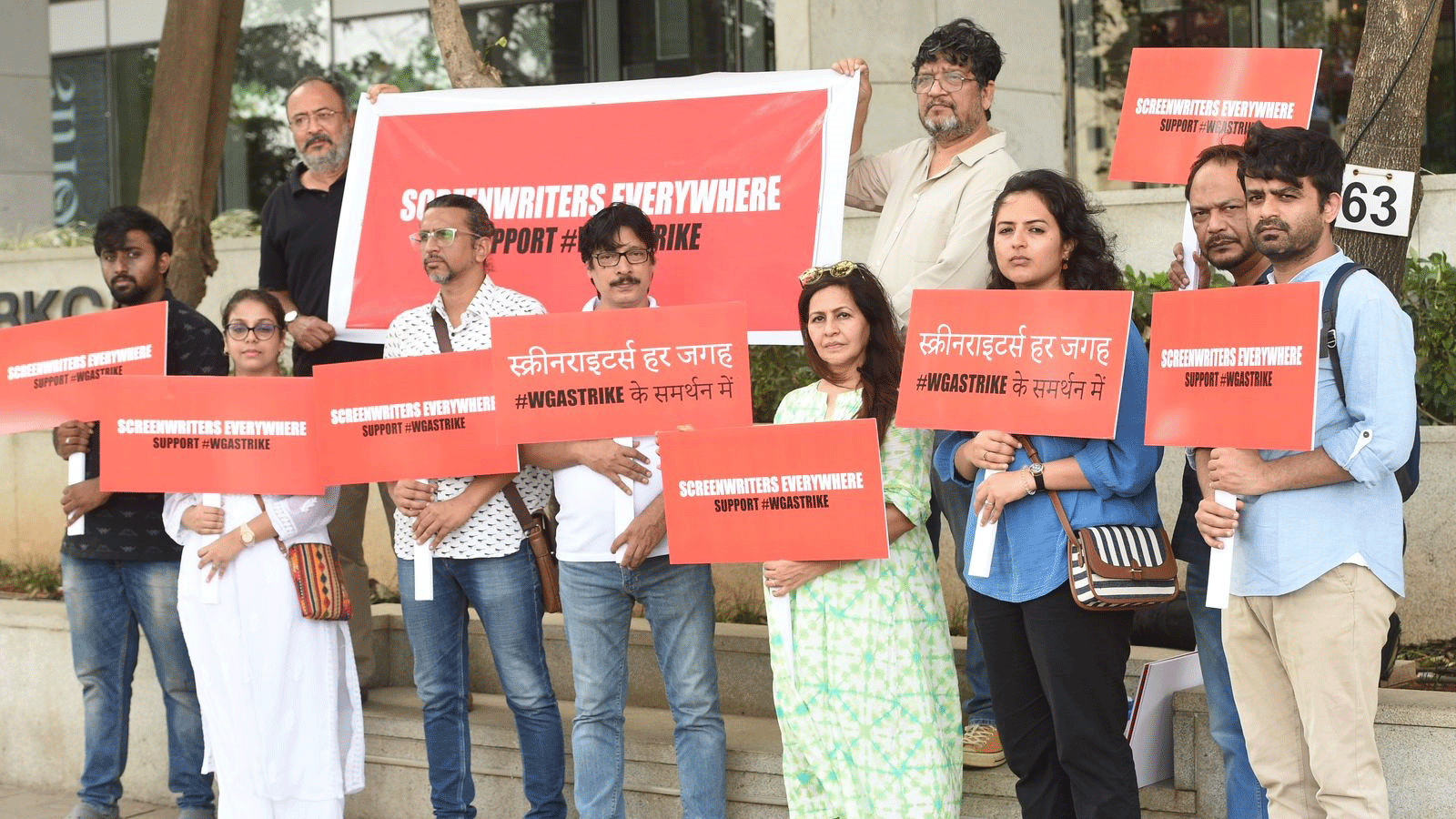 Screenwriters Association holds silent protest in Mumbai to express ...