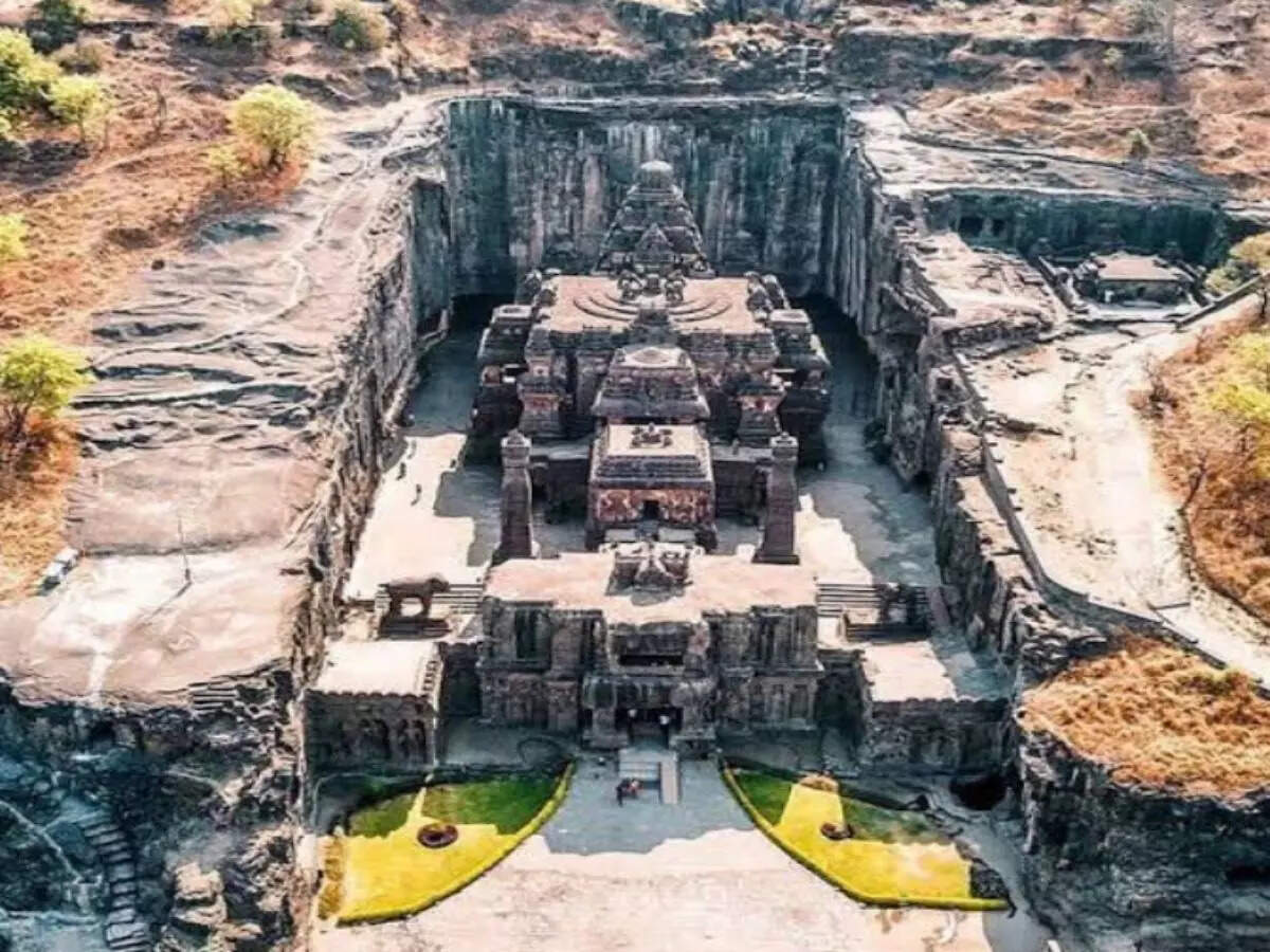 A look at Kailasa cave temple: An architectural marvel in Maharashtra ...