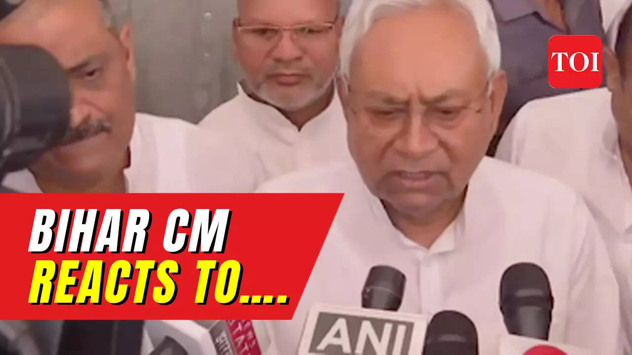 Bihar CM Nitish Kumar reacts to Santosh Kumar Suman’s resignation ahead of Opposition meeting in ...