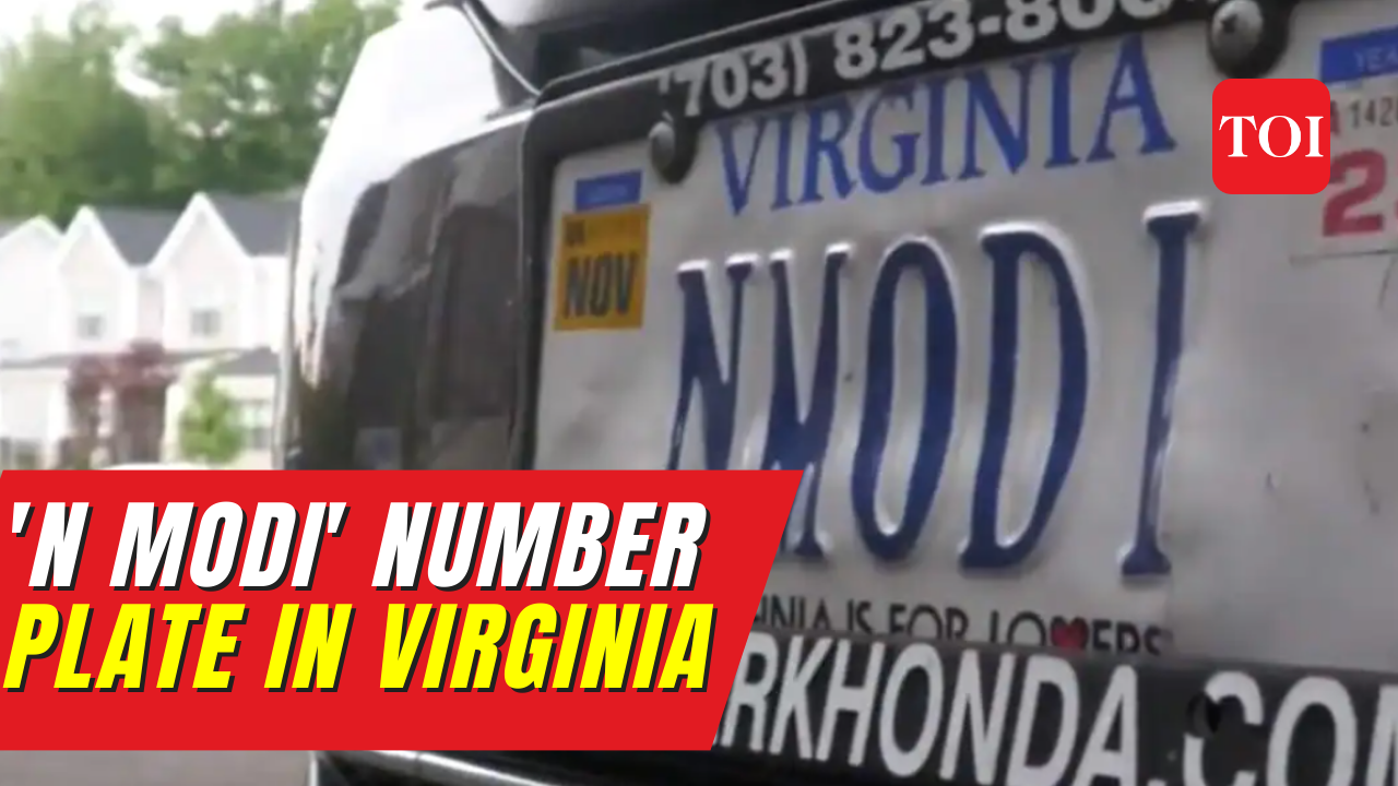 modis: Watch: Expatriate Indian prepares his car with ‘N Modi’ number ...