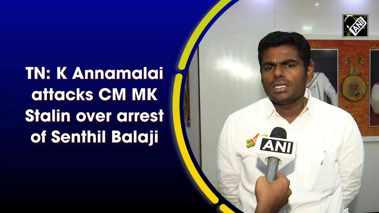 TN: K Annamalai attacks CM MK Stalin over arrest of Senthil Balaji