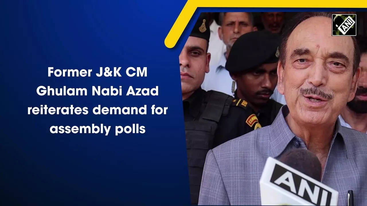 Former J&K CM Ghulam Nabi Azad reiterates demand for assembly polls