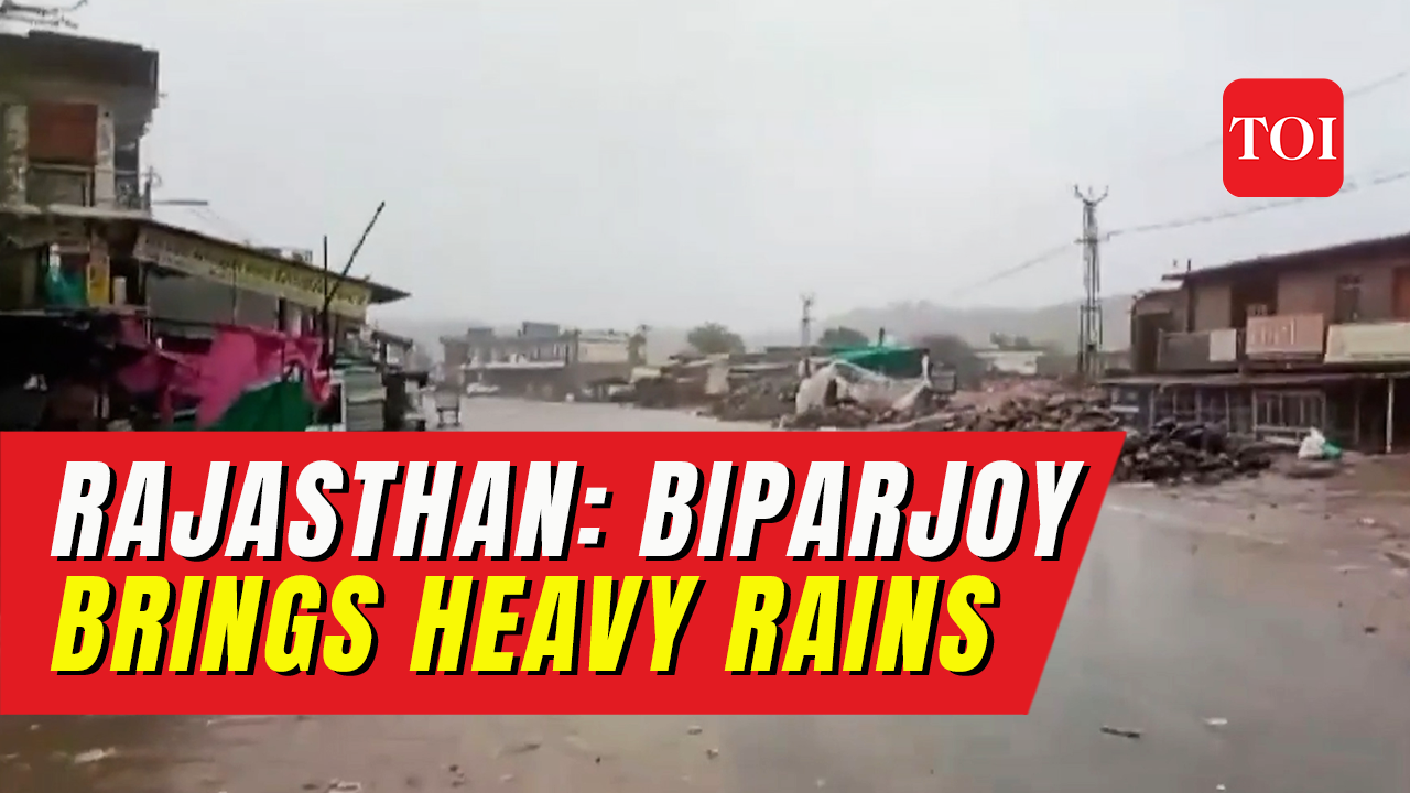 Biparjoy: Heavy rains lash Rajasthan, flood-like situation in several ...