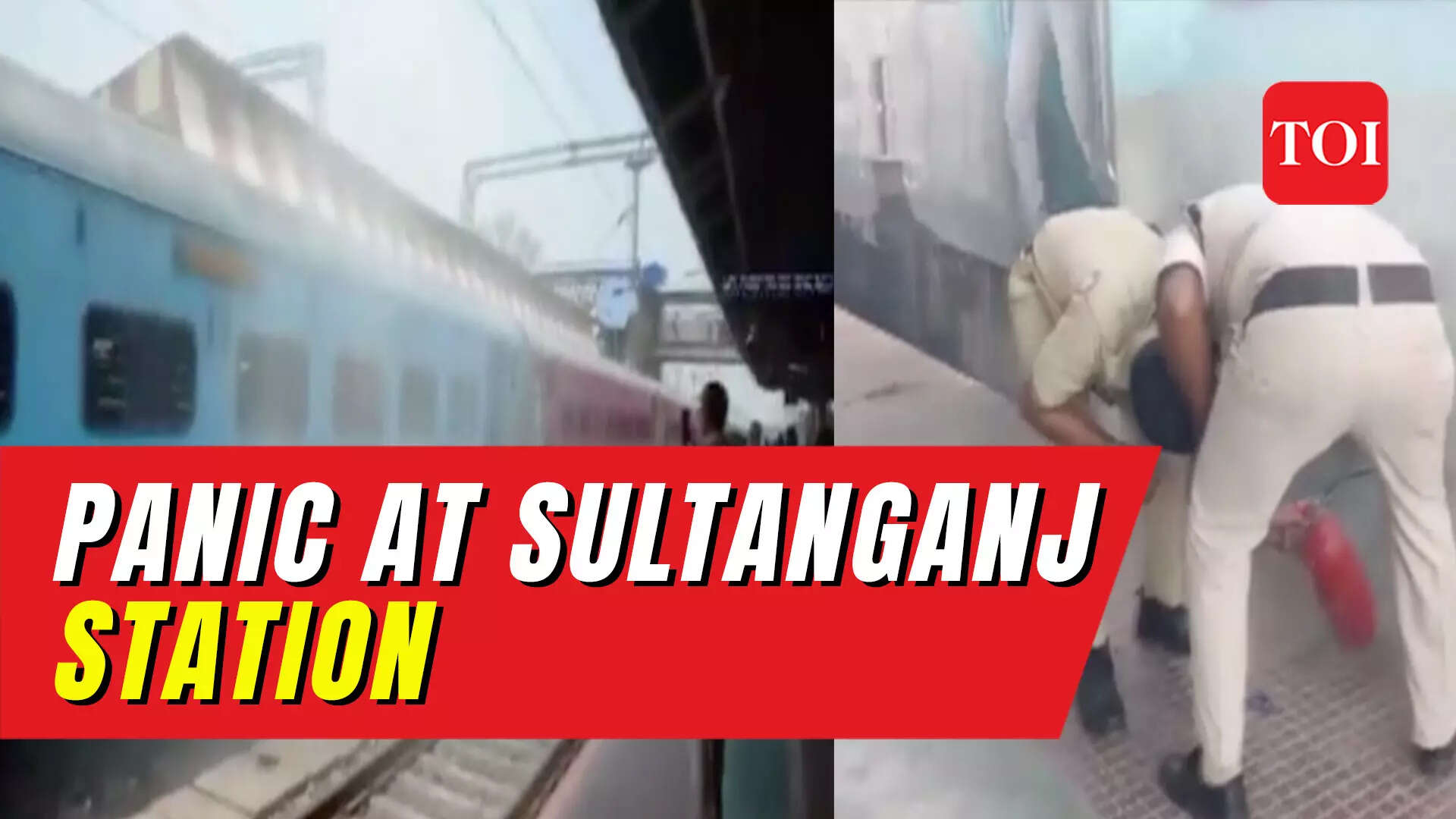 Smoke from Malda-Kiul Intercity train wheels sparks panic, train ...