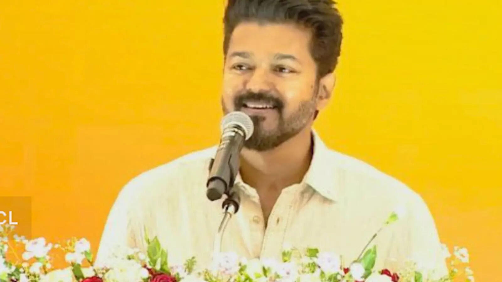 'Leo' actor Vijay sports a new look as he meets HSC and SSC students