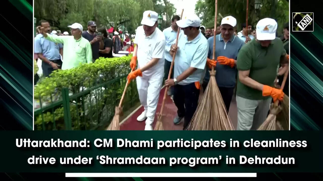 Uttarakhand: CM Dhami participates in cleanliness drive under ...