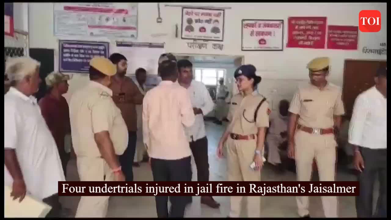 Four undertrials injured in jail fire in Rajasthan's Jaisalmer