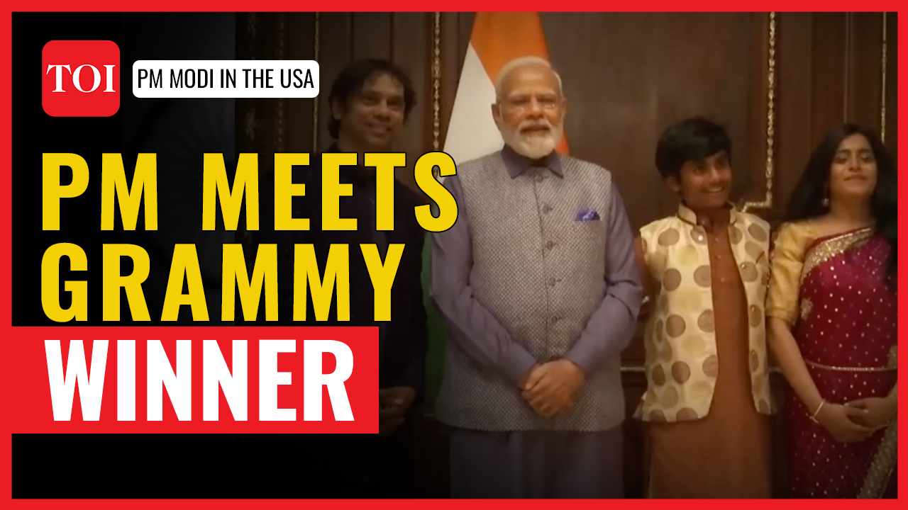 Prime Minister Narendra Modi meets Grammy award-winning Indian-American Singer Falguni Shah and ...