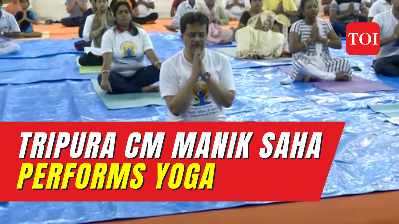 Tripura CM Manik Saha marks International Yoga Day 2023 with inspiring ...