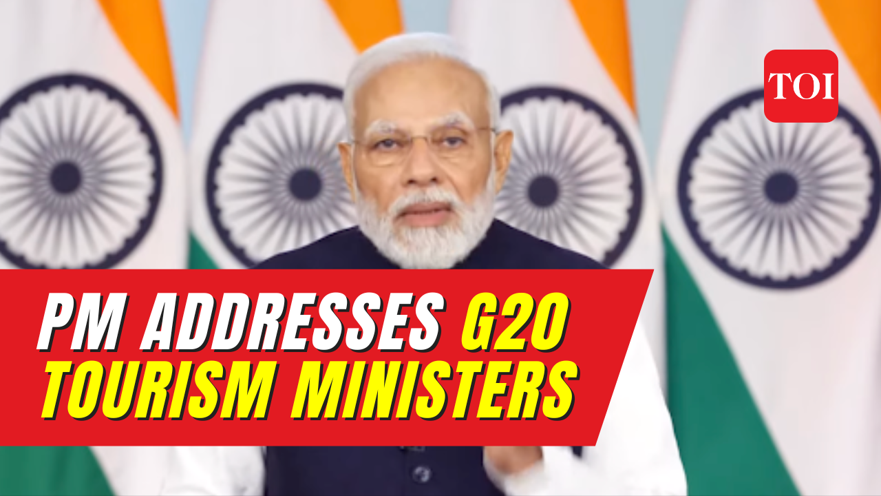 PM Narendra Modi addresses G20 tourism ministers meeting