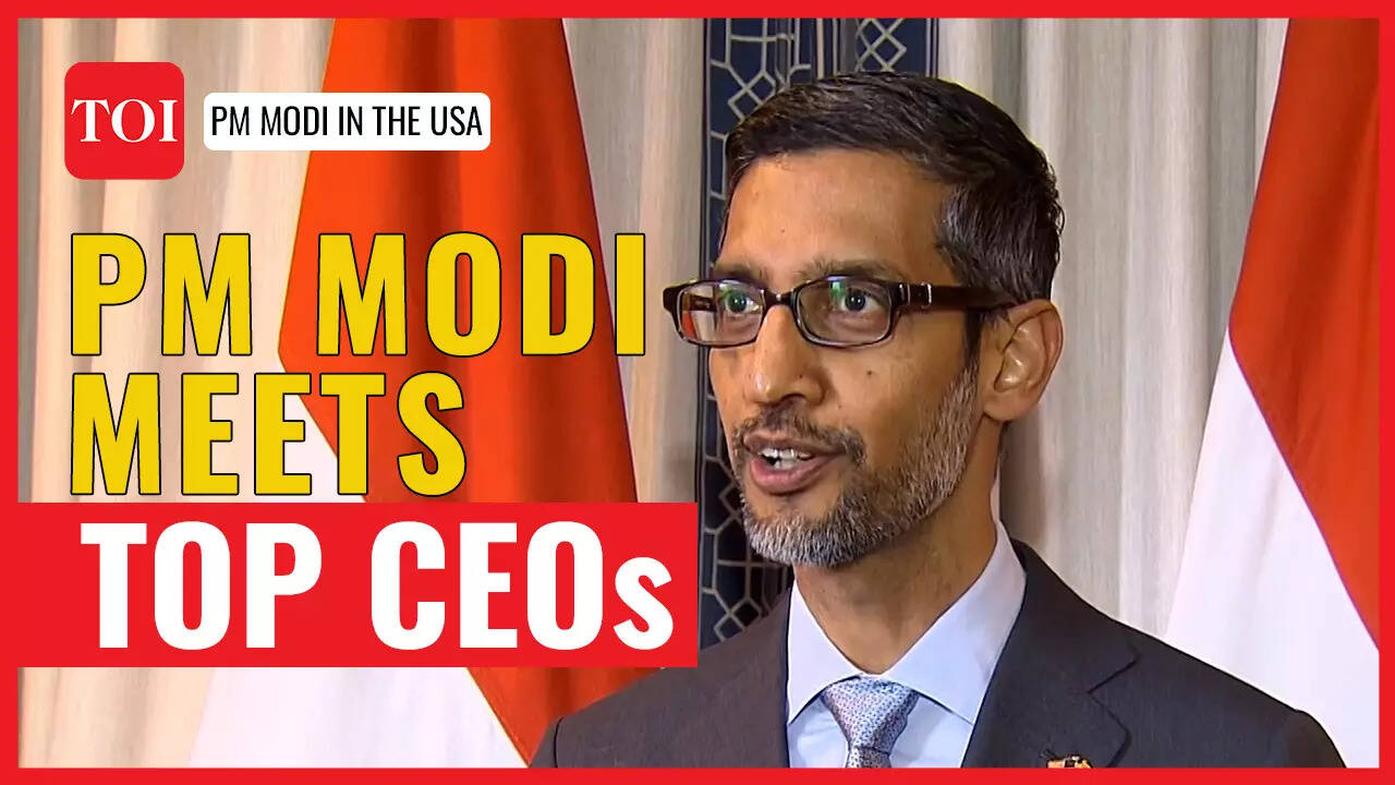 modi in usa: 'An honour' America's Top CEOs meet PM Modi | Announce Big ...