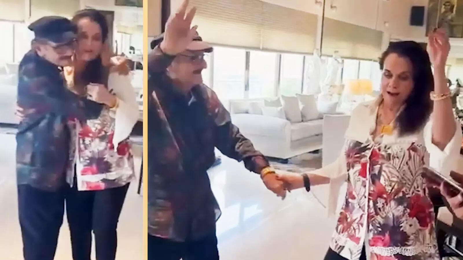 Mumtaz shakes a leg with yesteryear actor Biswajit Chatterjee; Jackie ...