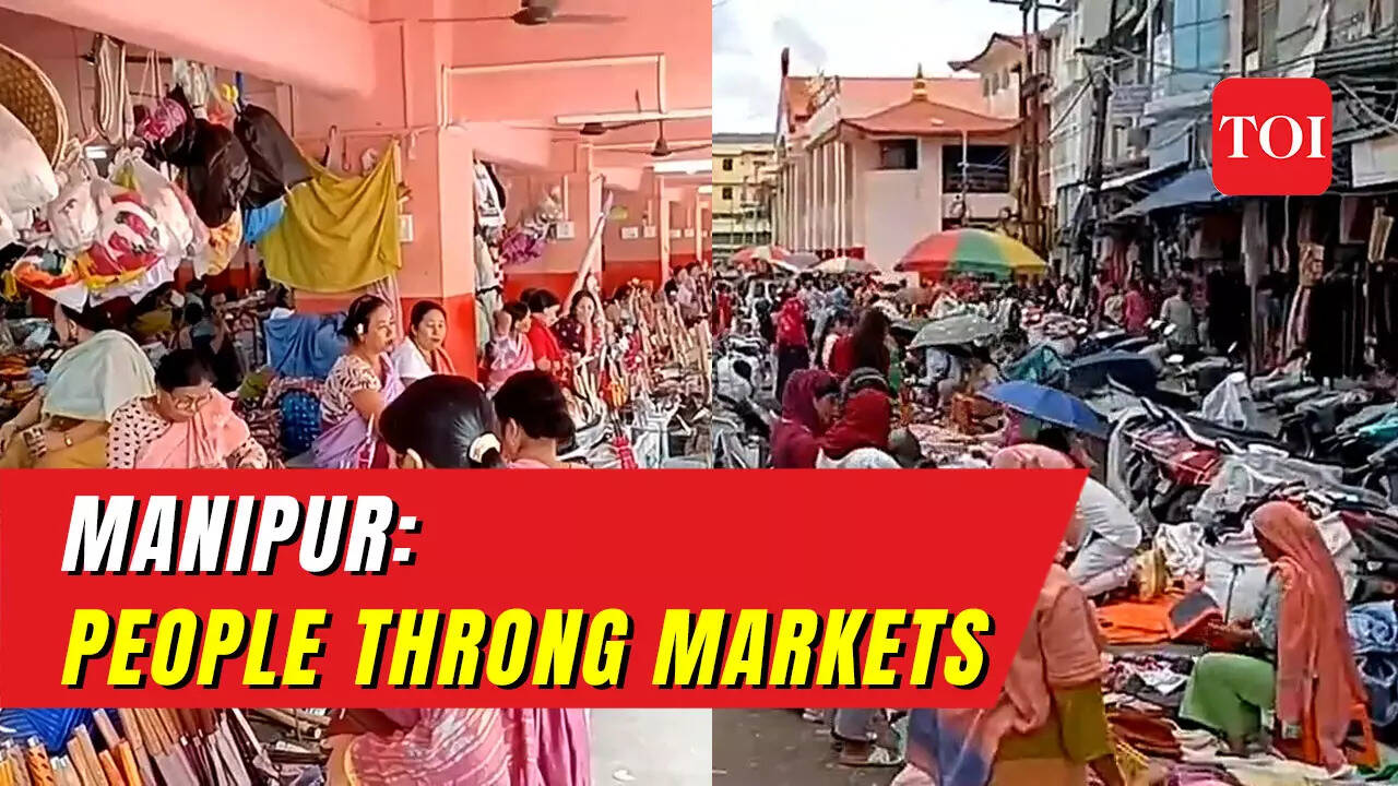 Watch: Markets open in violence-hit Manipur's Imphal, people throng to ...
