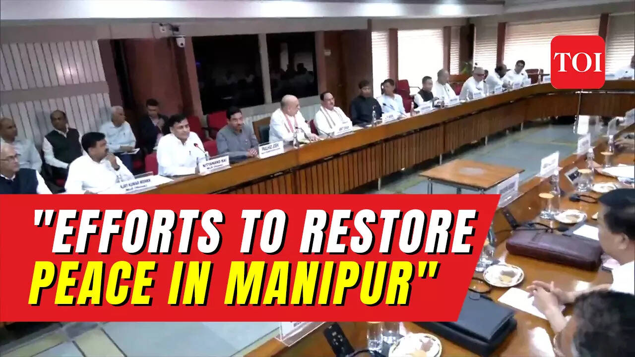 "All efforts underway to restore peace in Manipur," says Home Minister ...