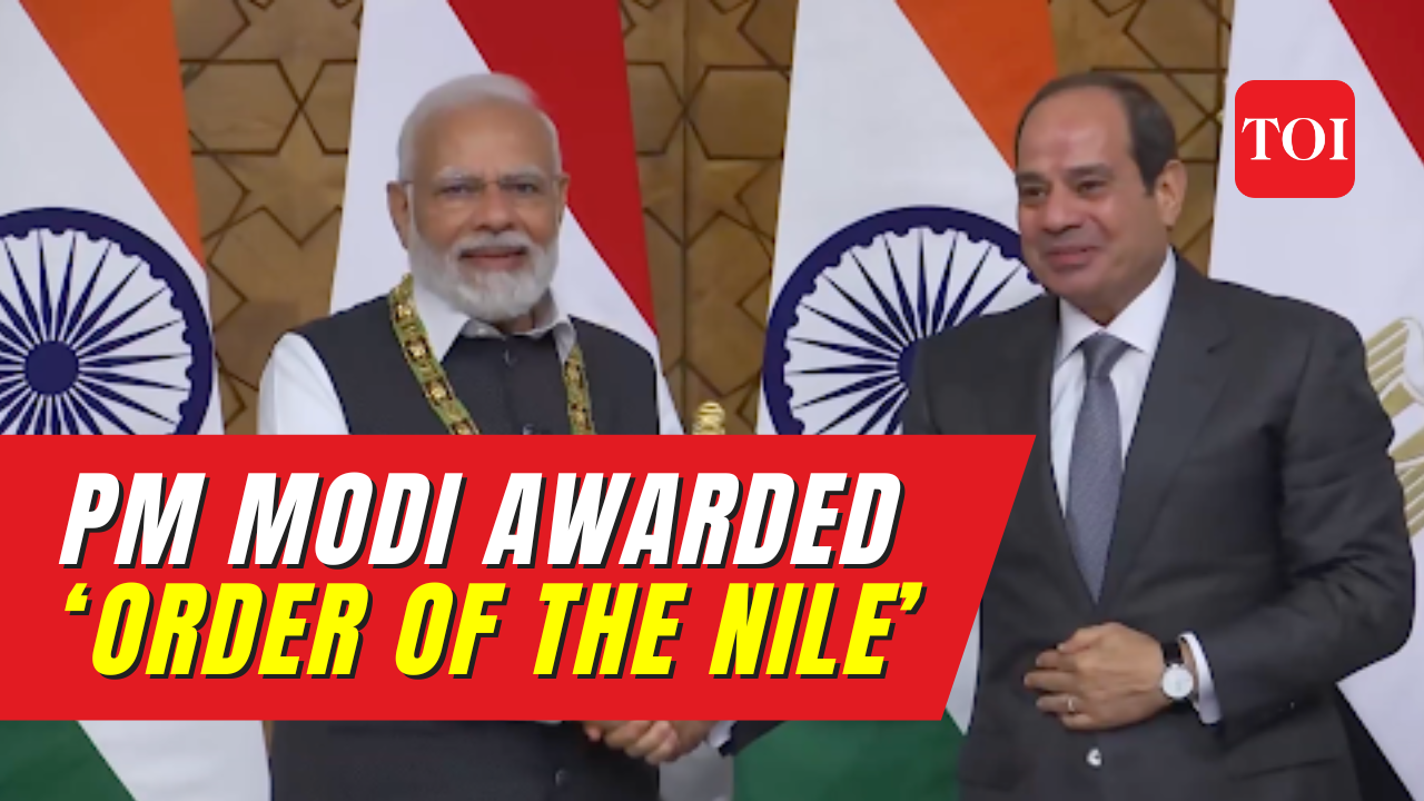 Egypt honours PM Narendra Modi with ‘Order of the Nile’ award