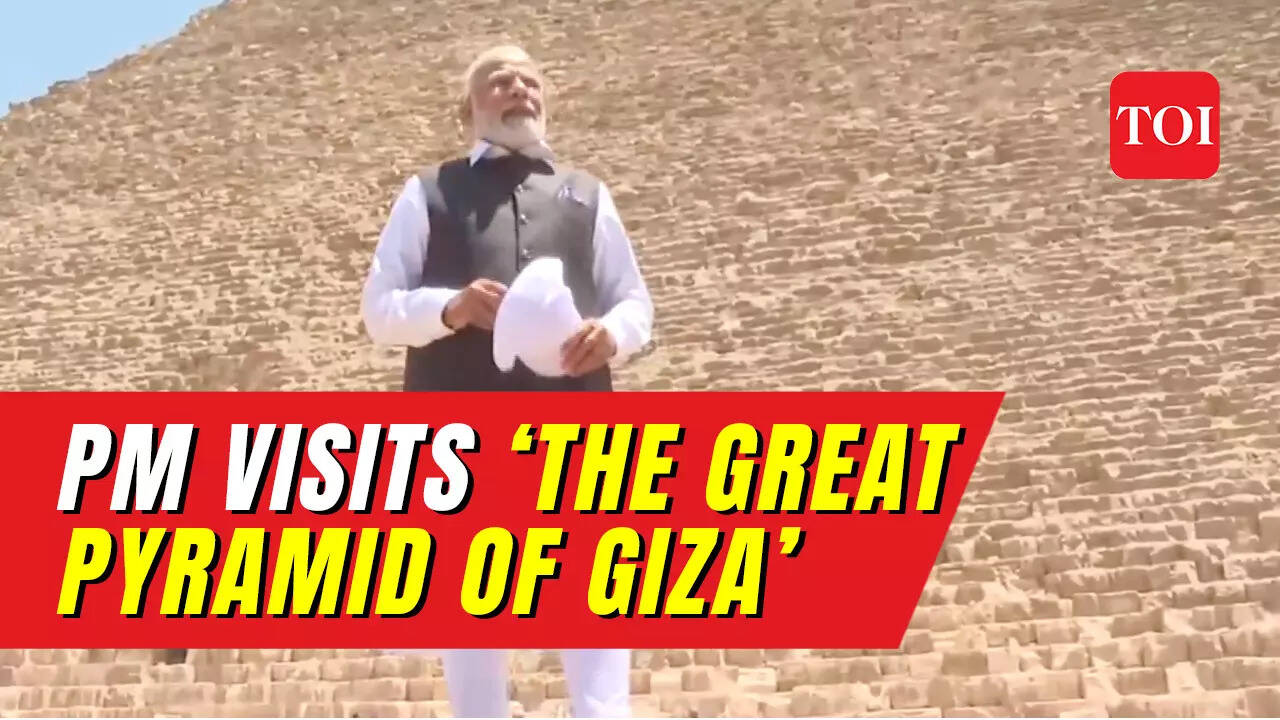 Cairo: PM Narendra Modi visits 'The Great Pyramid of Giza'