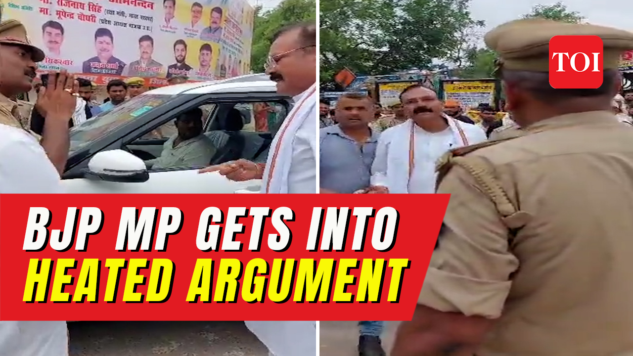 UP: BJP MP, police inspector engage in verbal duel, video goes viral