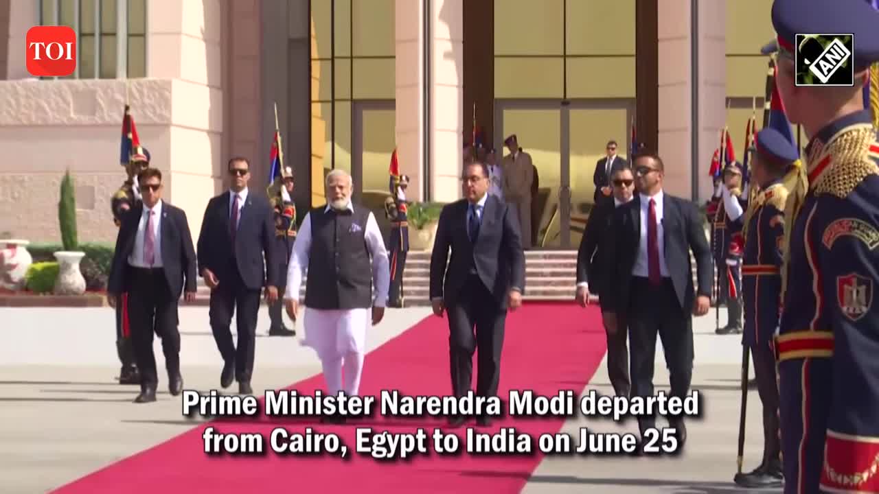 Prime Minister Narendra Modi departs for India after historic State ...
