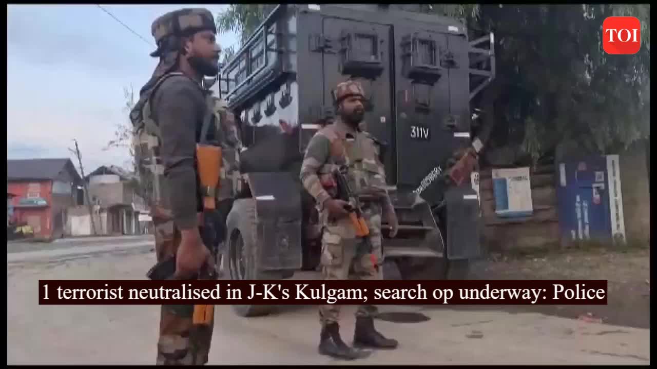 Terrorist killed in encounter in J-K's Kulgam