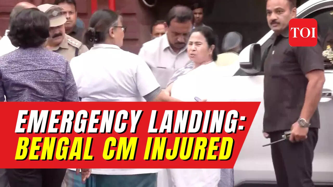 West Bengal CM Mamata Banerjee injured in emergency chopper landing amid bad weather