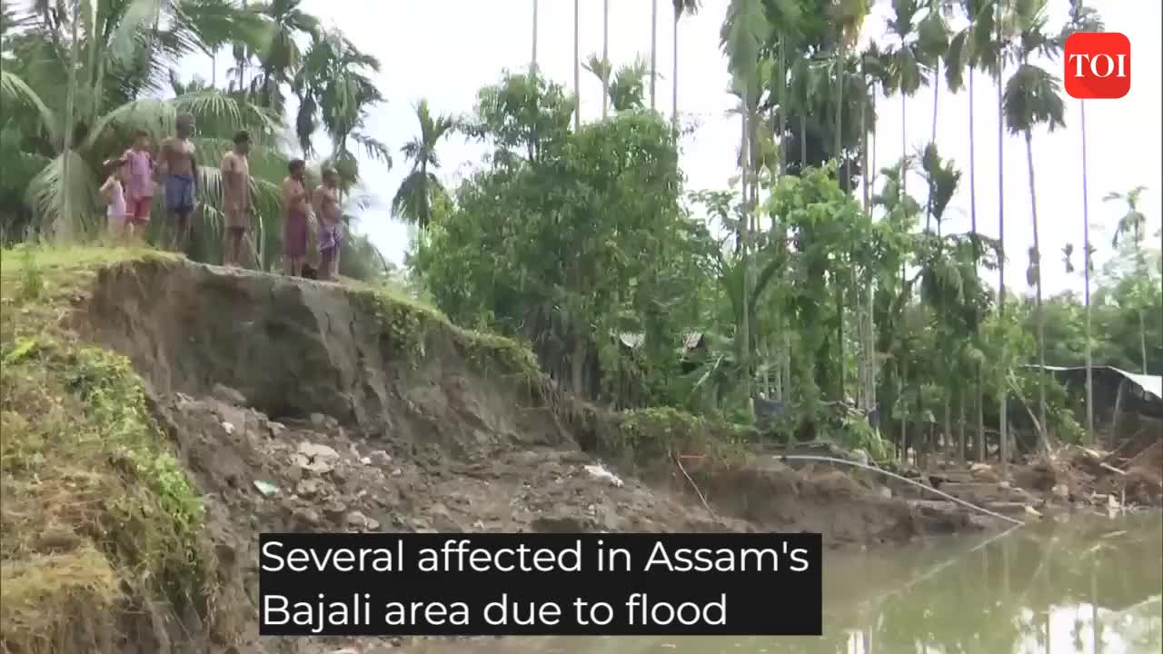Several affected in Assam's Bajali due to flood