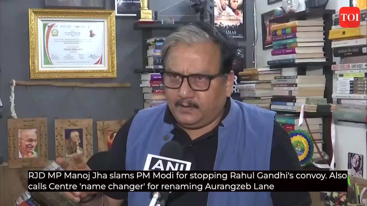 RJD's Manoj Jha on Rahul's convoy being stopped in Manipur