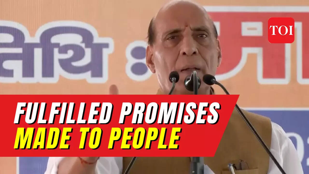 Article 370, Ram Mandir, Modi govt fulfilled promises, says Rajnath Singh