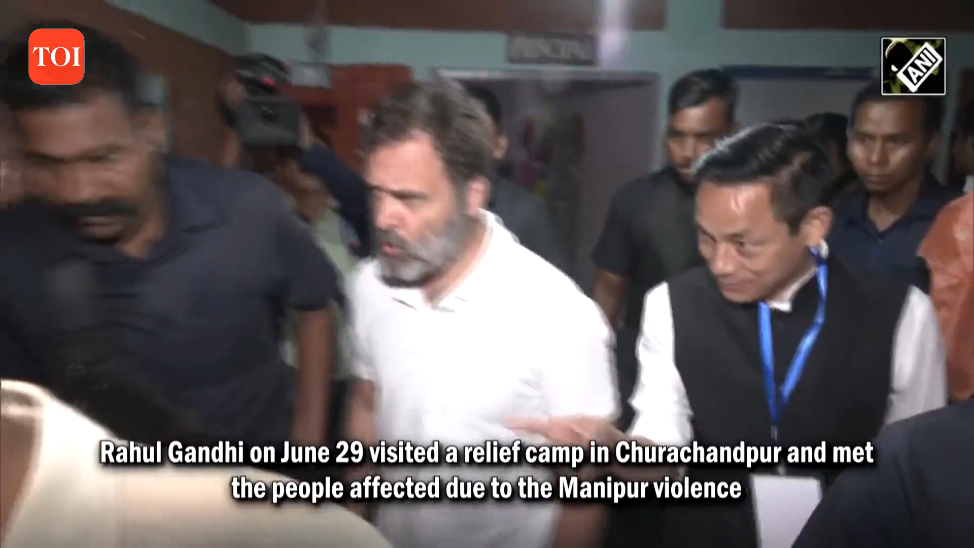 Manipur Violence: Rahul Gandhi visits relief camp in Imphal, offers ...