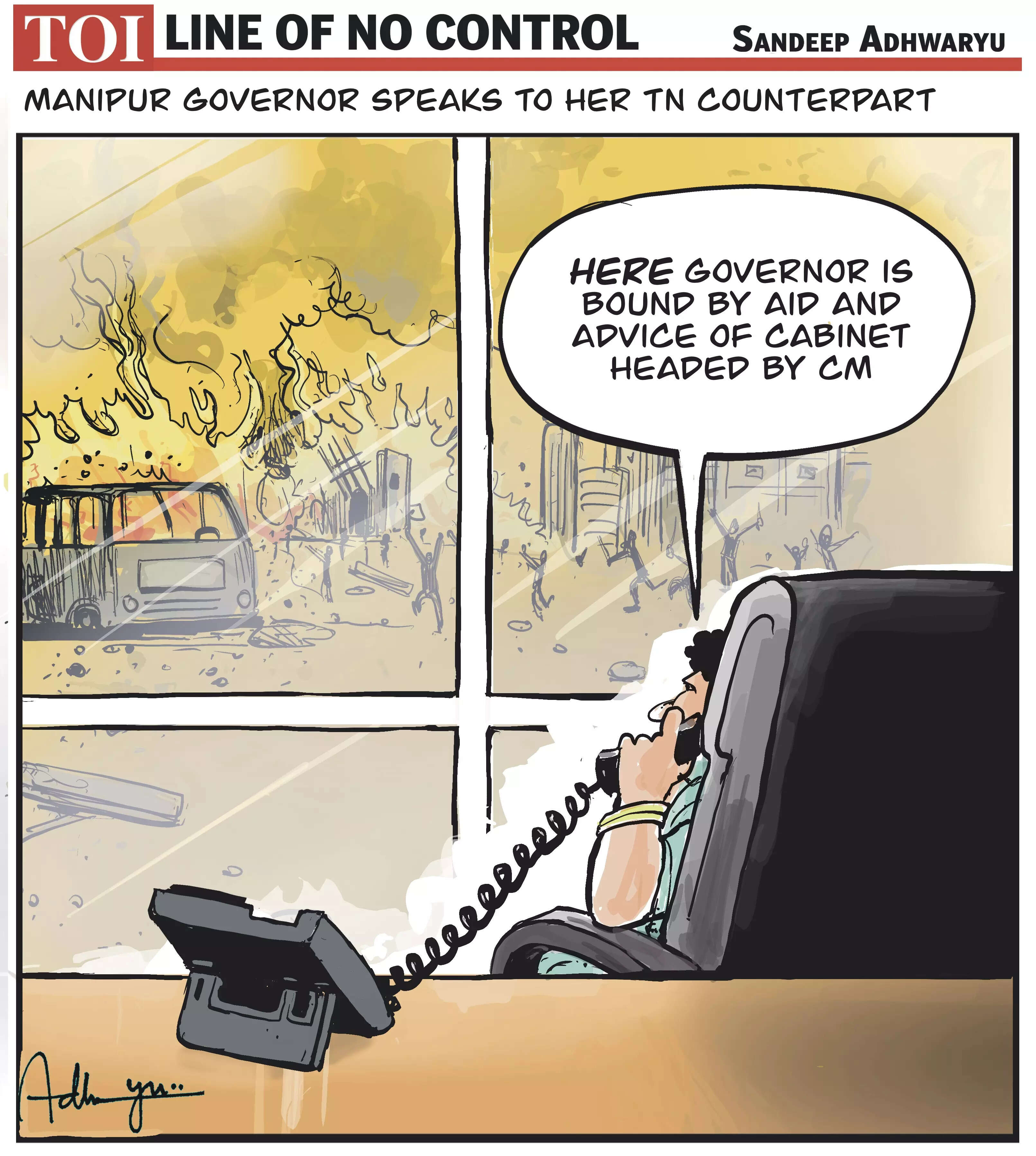 Manipur governor speaks to TN governor