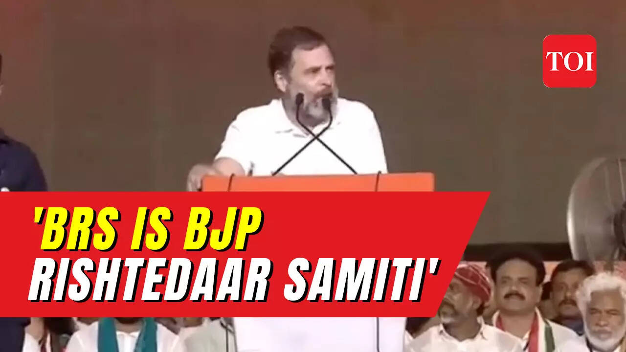 'KCR's remote control is with PM Modi': Rahul Gandhi in Telangana