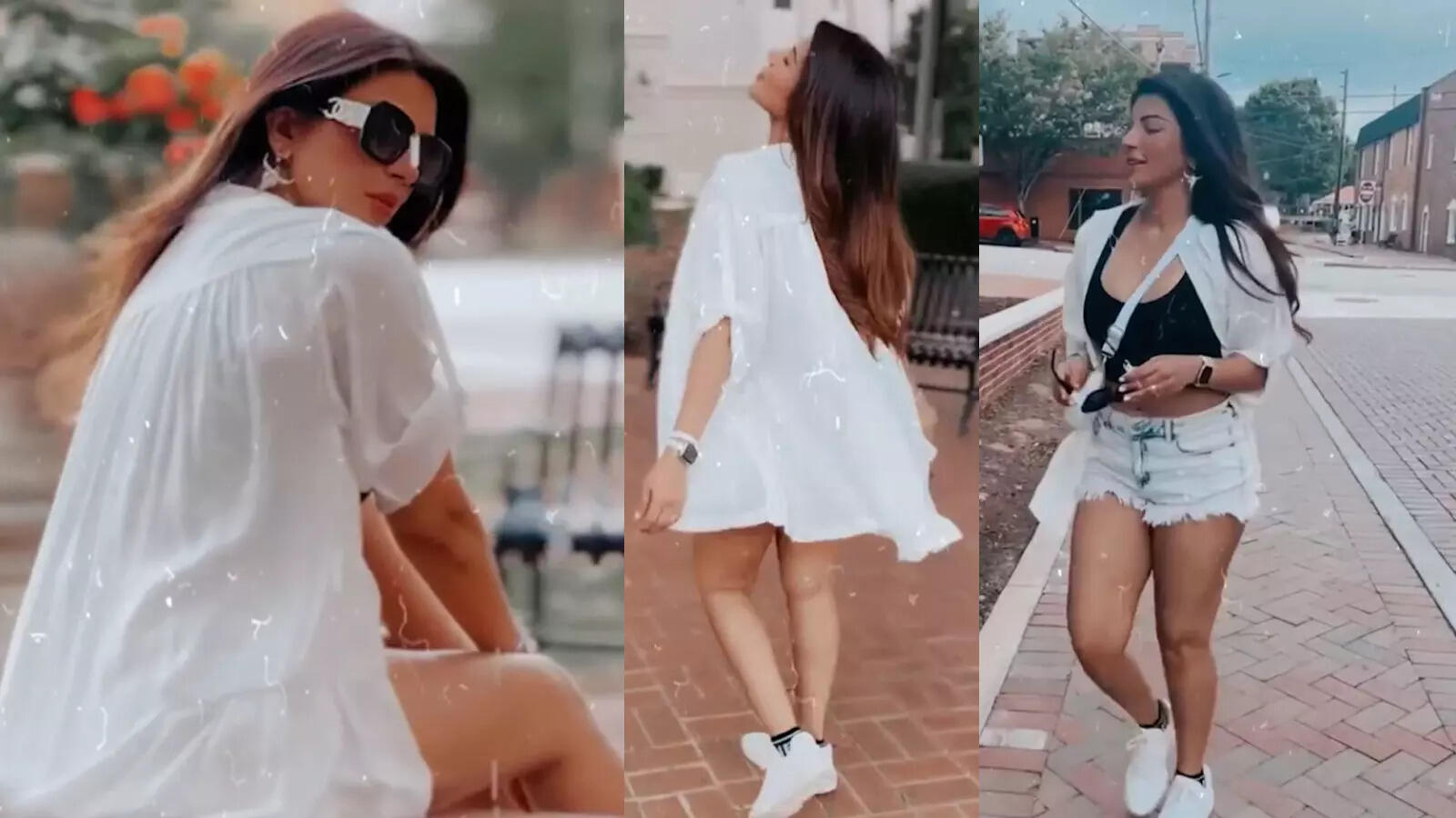 'Live in the NOW': Shama Sikander raises the temperature in long white ...