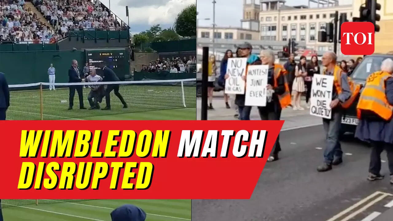 Wimbledon 2023: 'Just Stop Oil' protesters interrupt play at All ...