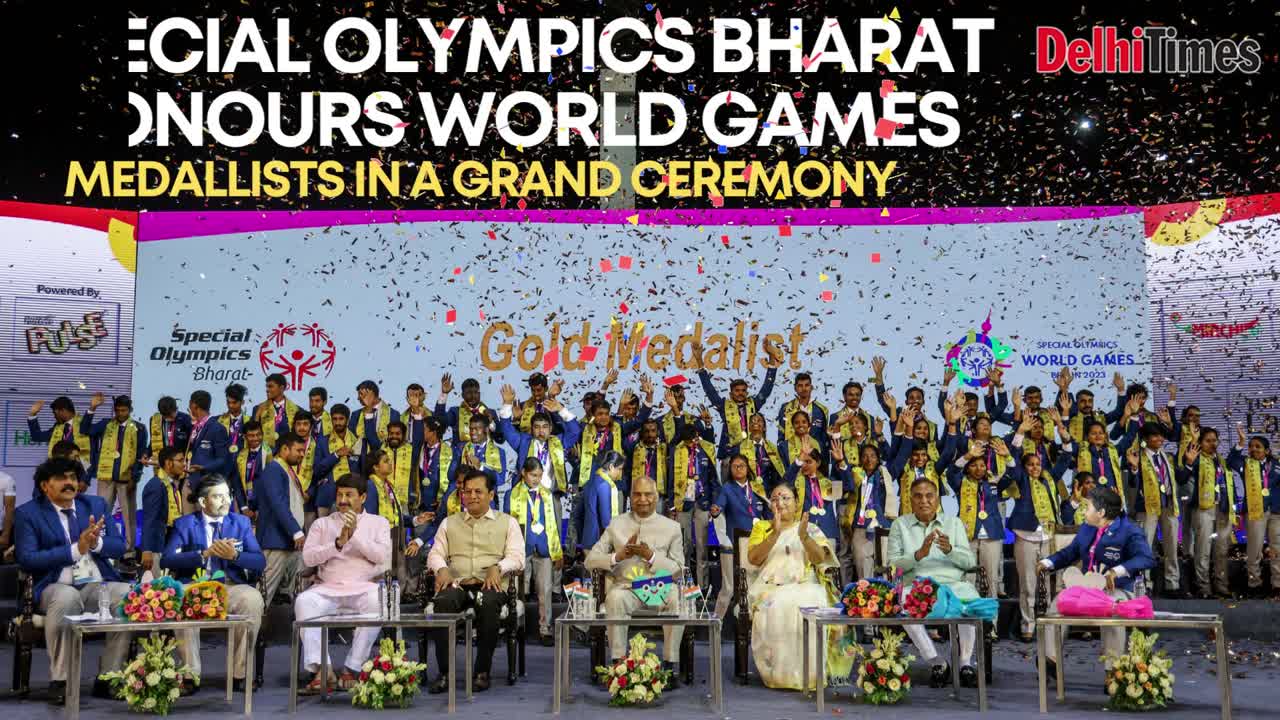 Special Olympics Bharat honours World Games medallists in a grand ceremony