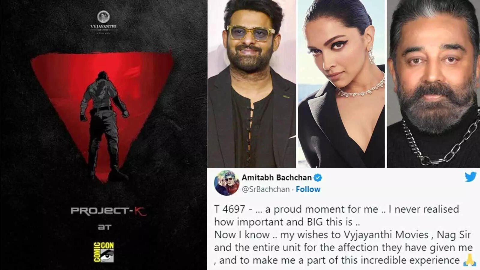 Kamal Haasan, Prabhas, Deepika Padukone to launch 'Project K' at San ...