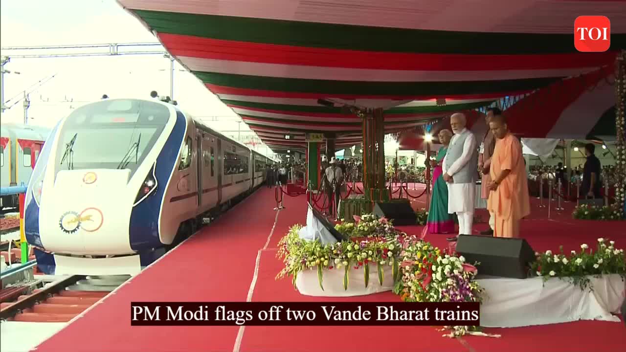 PM Modi flags off Gorakhpur-Lucknow Vande Bharat Express