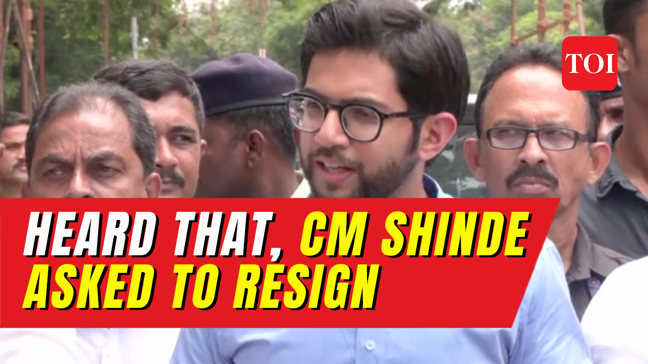 Heard that CM Shinde has been asked to resign: Shiv Sena (UBT) leader Aaditya Thackeray